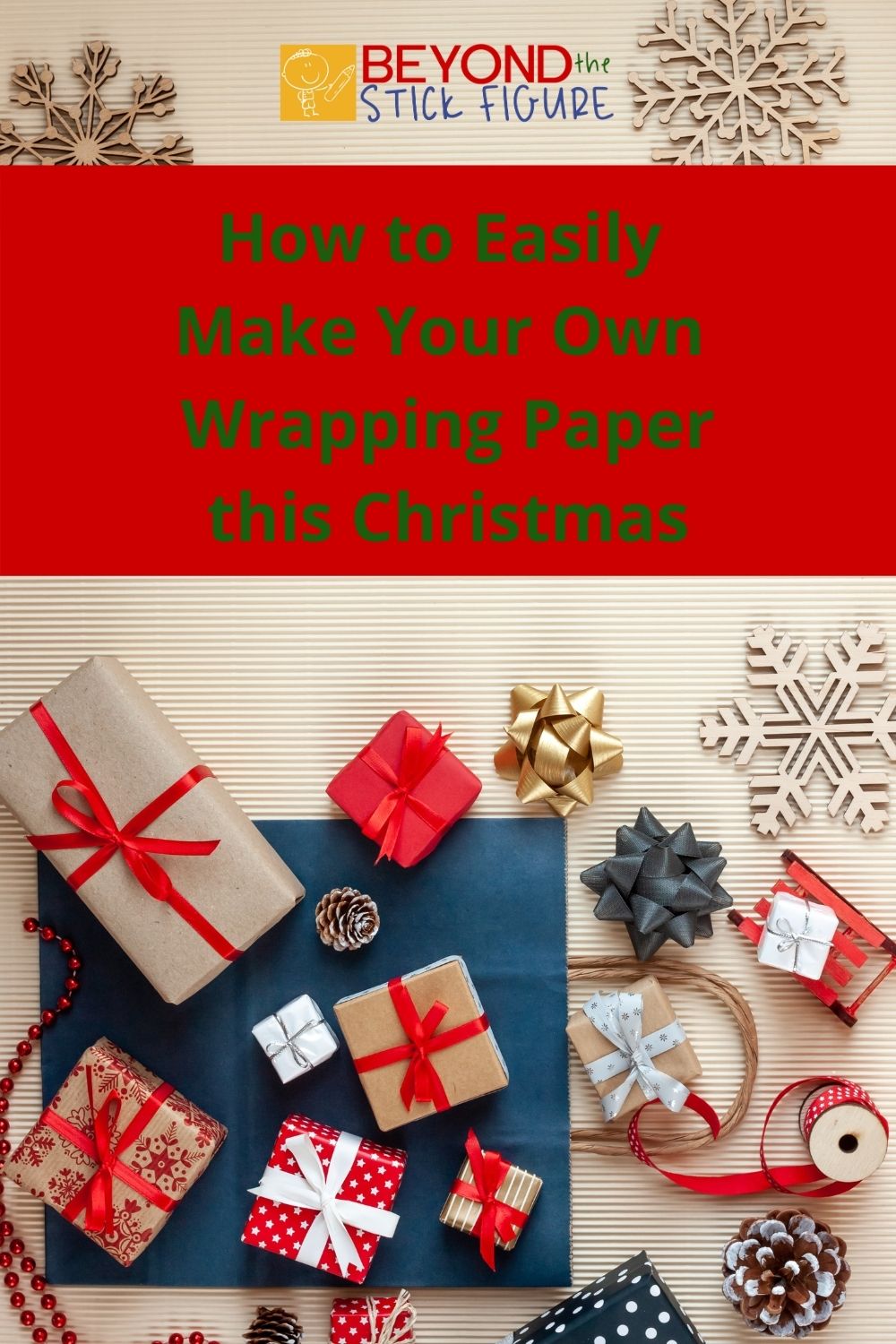 Make Your Own Wrapping Paper - Beyond the Stick Figure